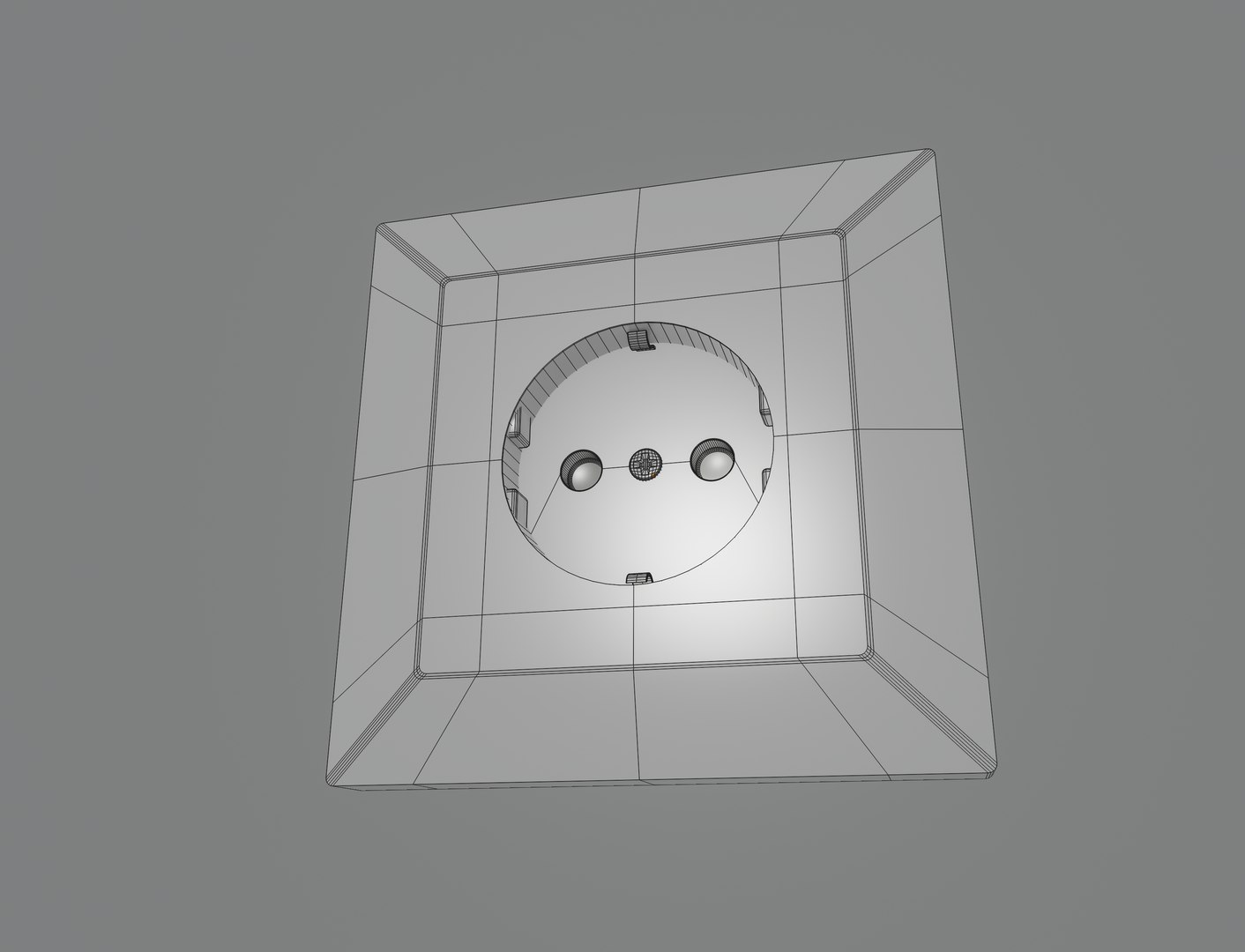 3D electric socket model - TurboSquid 1664532