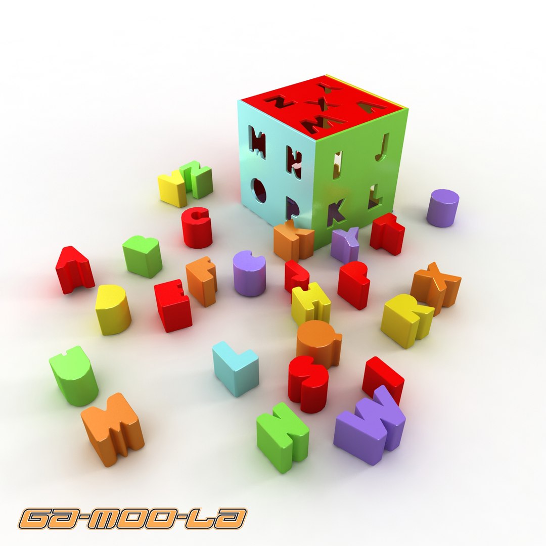 3d Alpha Square Toy