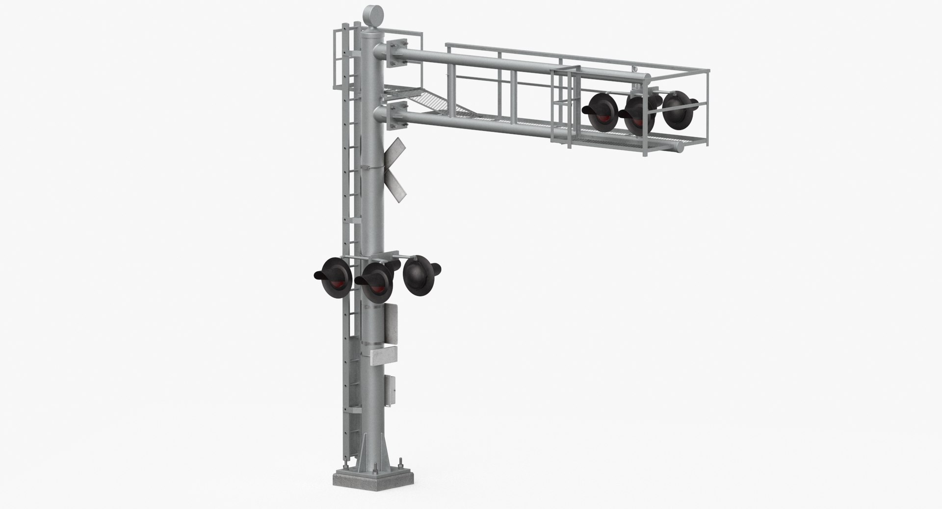 Railway Signal Overhead Clean And Dirty 3D Model - TurboSquid 1864548