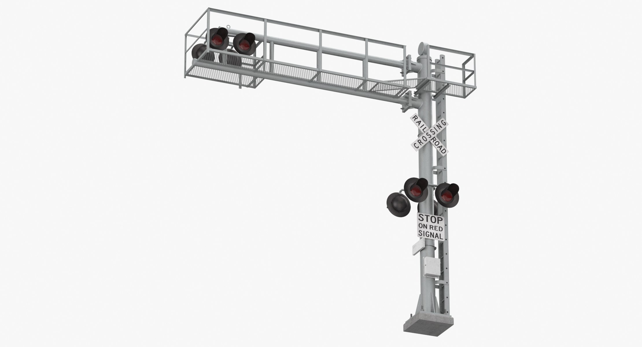 Railway Signal Overhead Clean and Dirty 3D model - TurboSquid 1864548