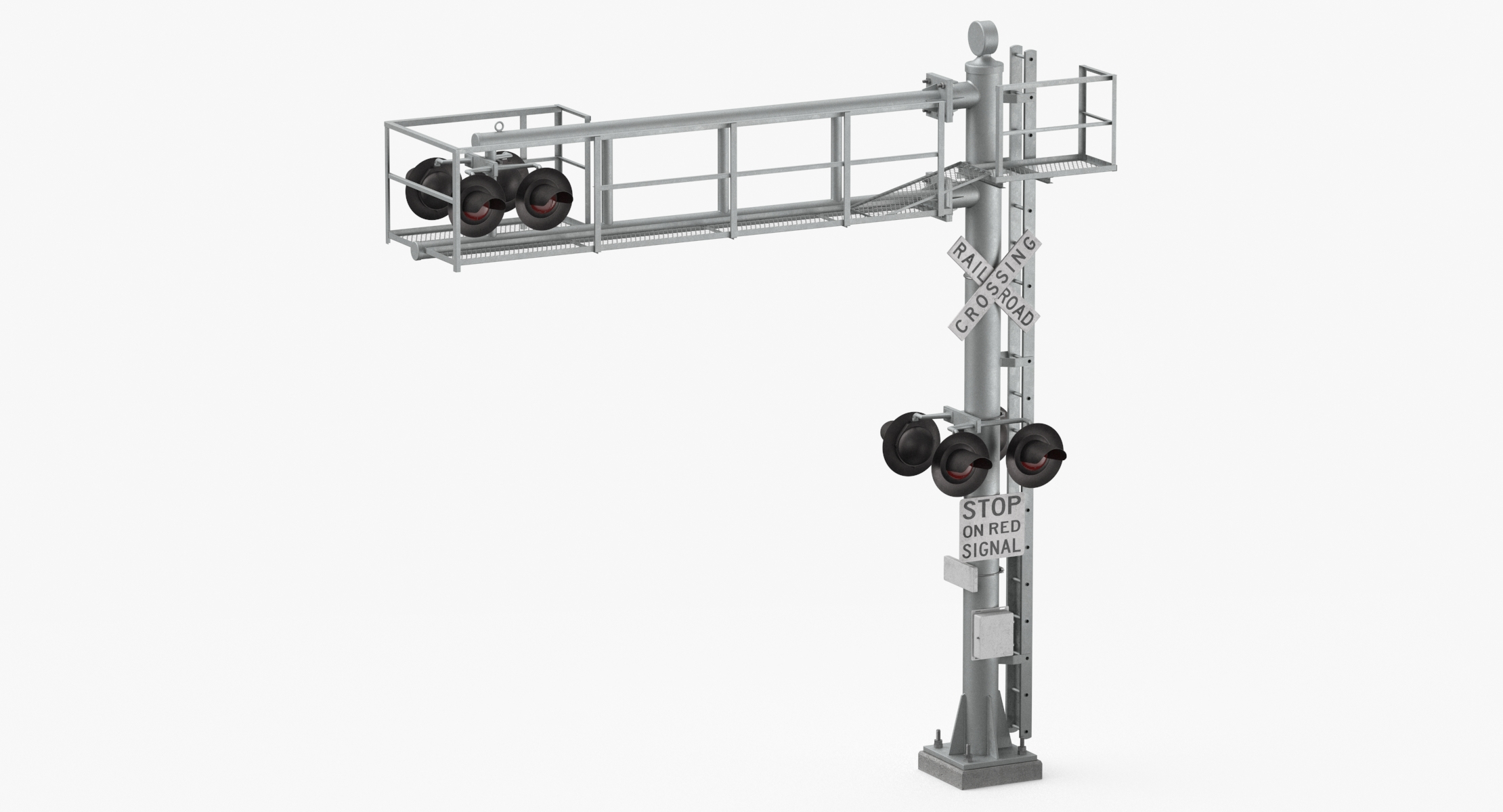 Railway Signal Overhead Clean and Dirty 3D model - TurboSquid 1864548