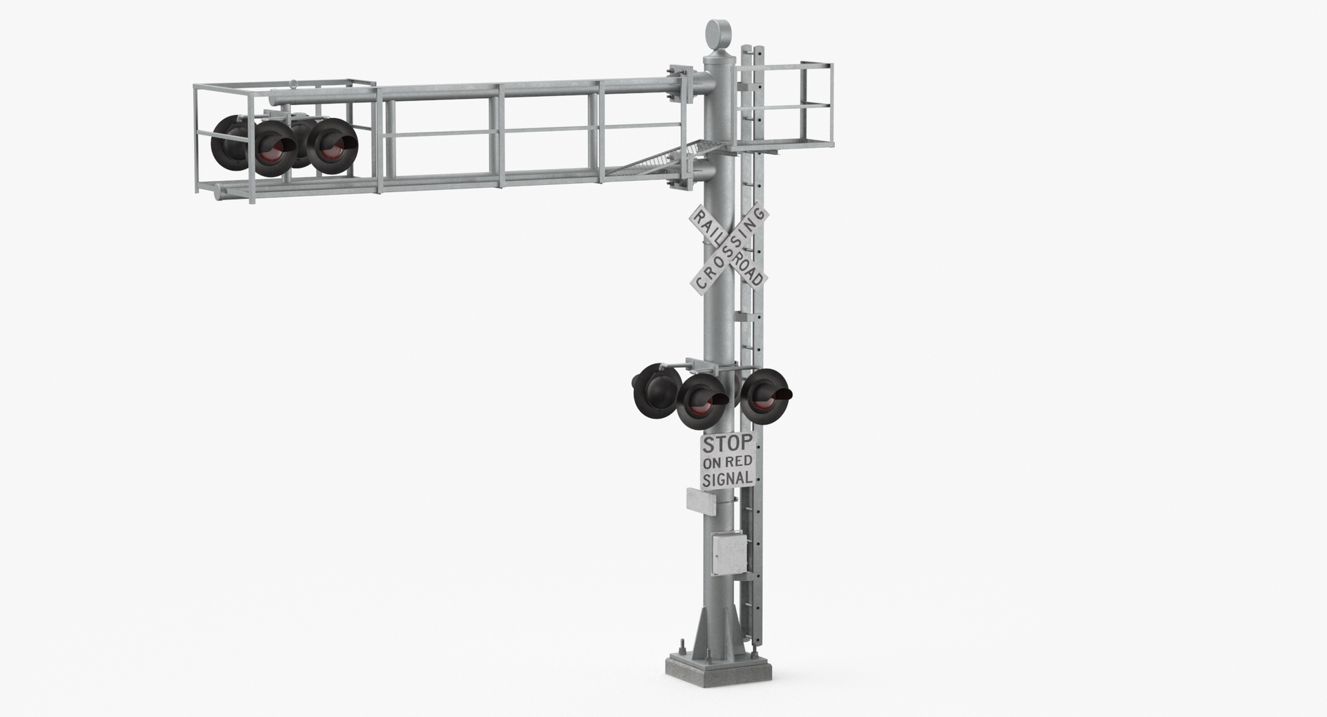 Railway Signal Overhead Clean And Dirty 3D Model - TurboSquid 1864548