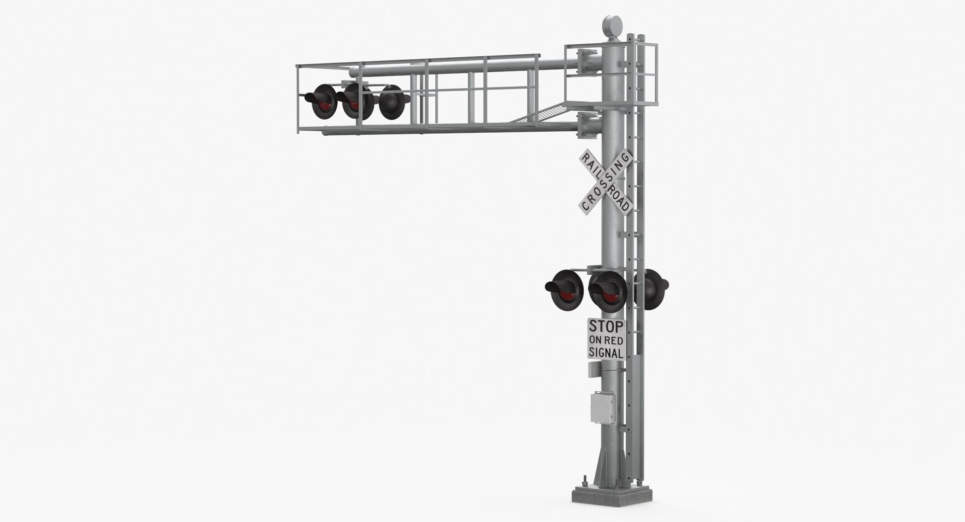 Railway Signal Overhead Clean And Dirty 3D Model - TurboSquid 1864548