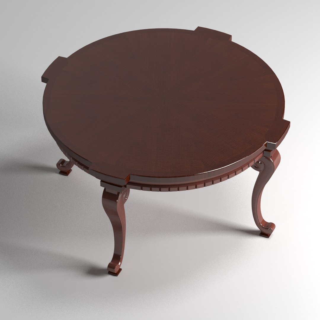 Classic Table 3D Model - TurboSquid 1195277