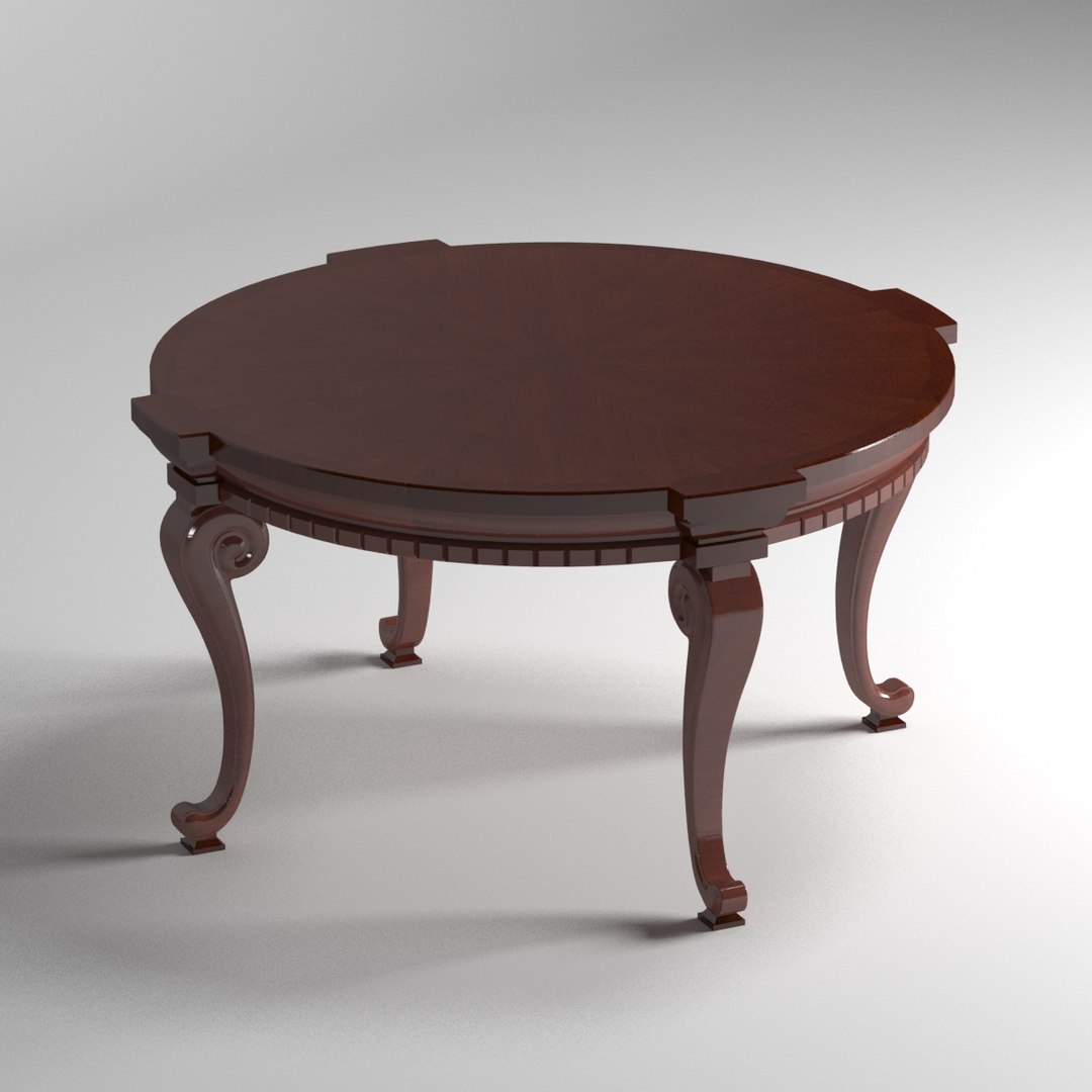 Classic Table 3D Model - TurboSquid 1195277