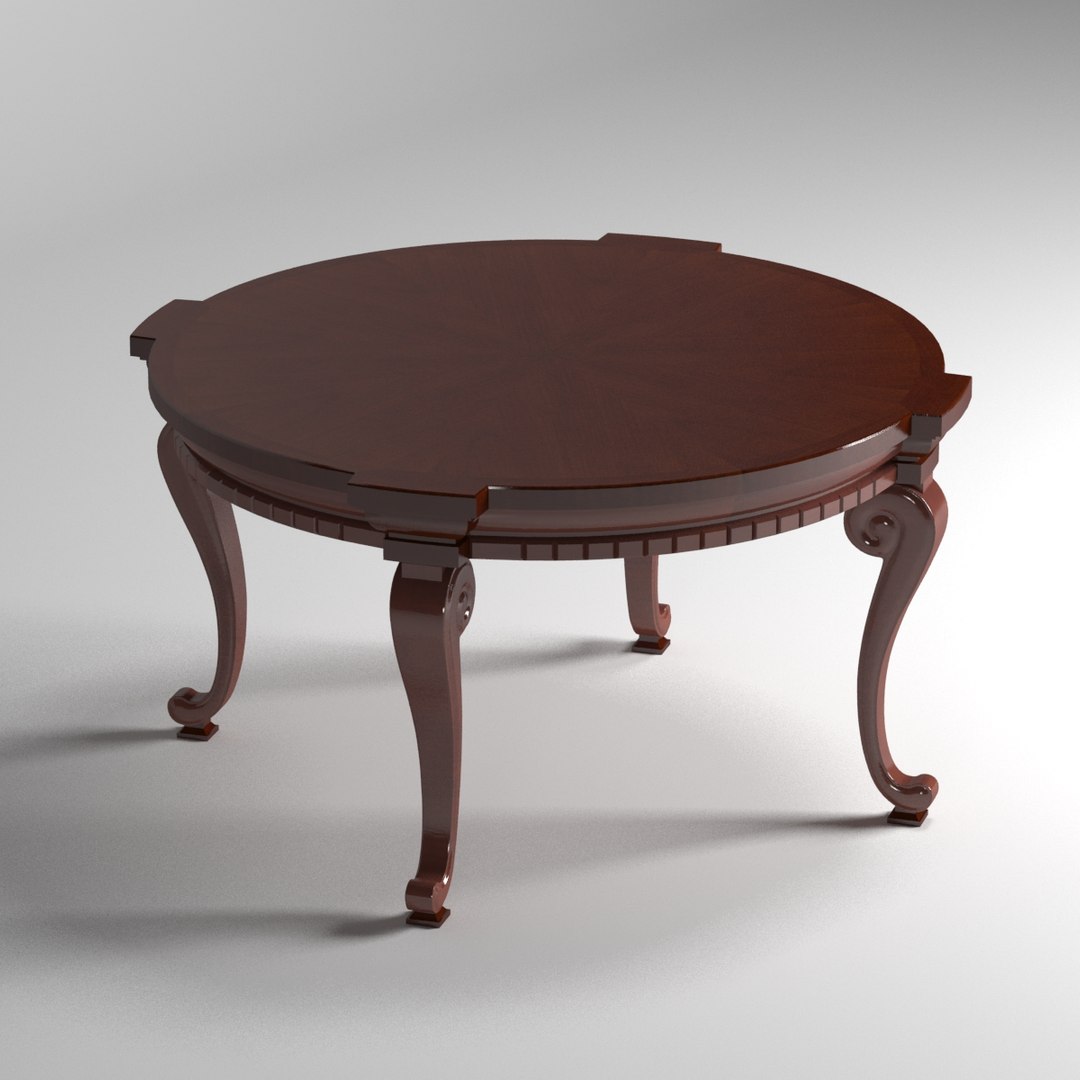 Classic Table 3D Model - TurboSquid 1195277