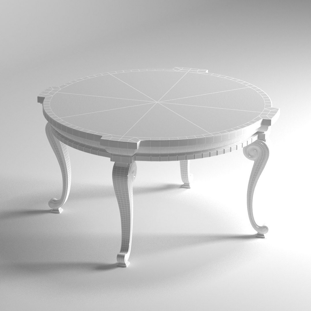 Classic Table 3D Model - TurboSquid 1195277