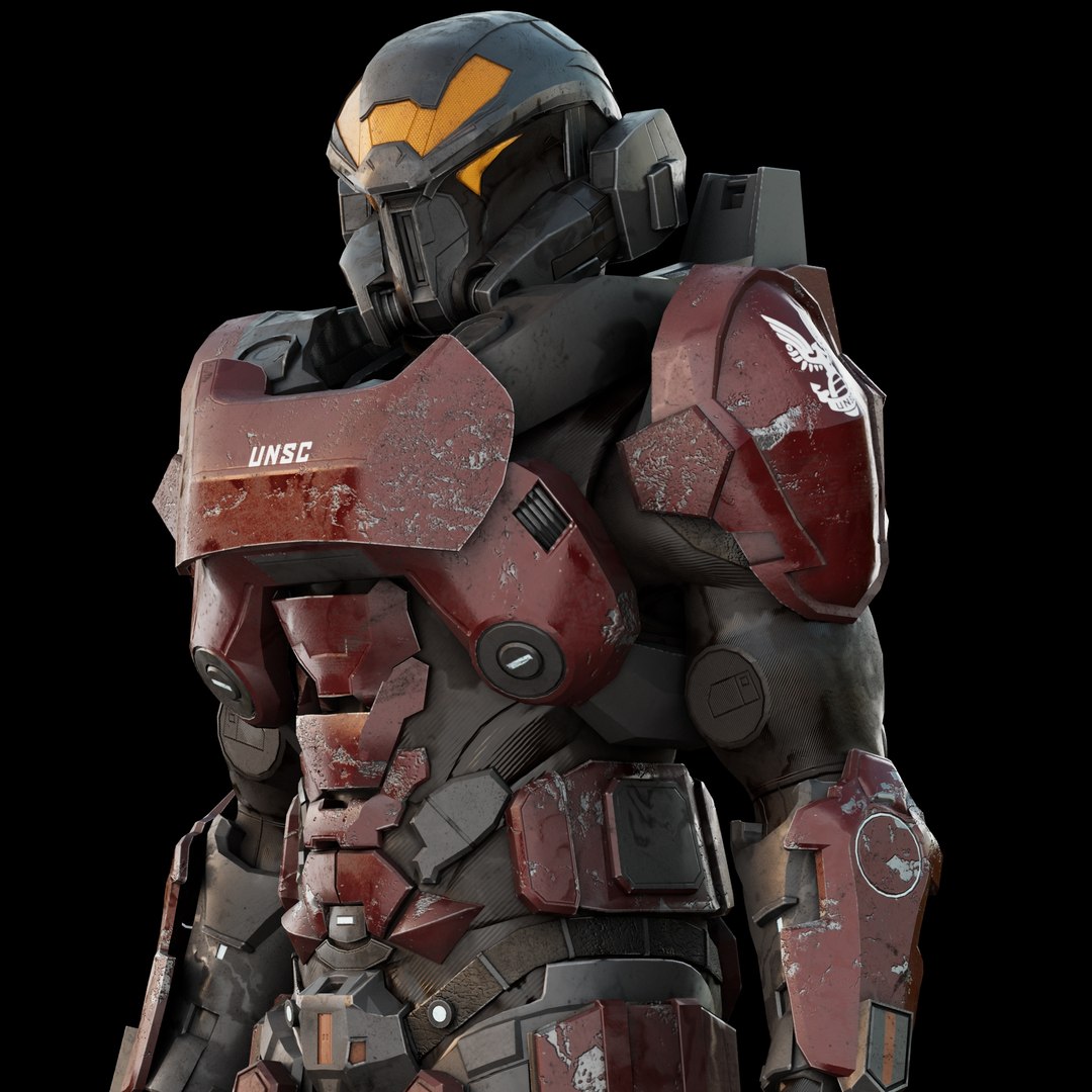 Scifi Red Armor 3D Model - TurboSquid 2175740