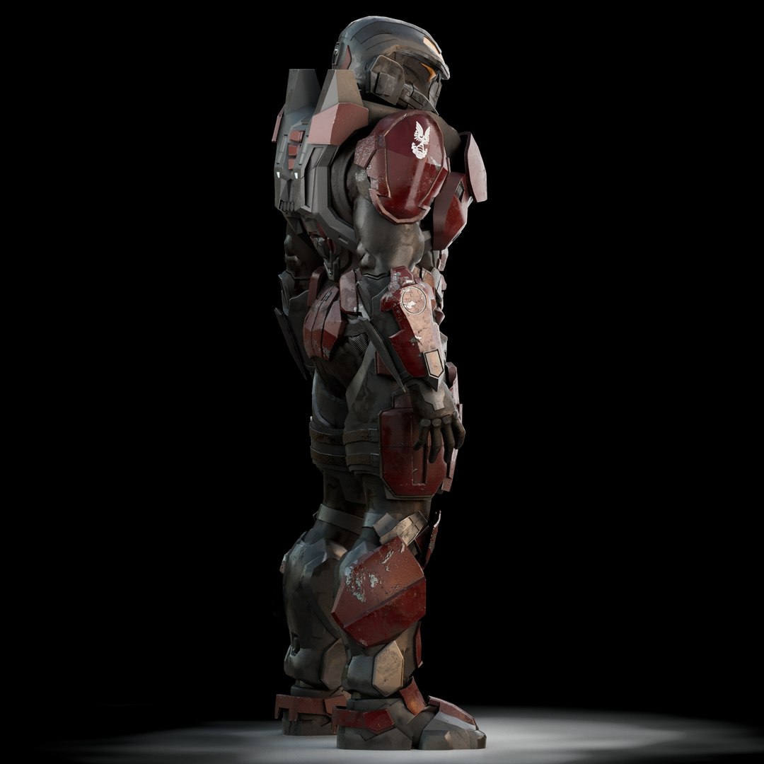 Scifi Red Armor 3D Model - TurboSquid 2175740