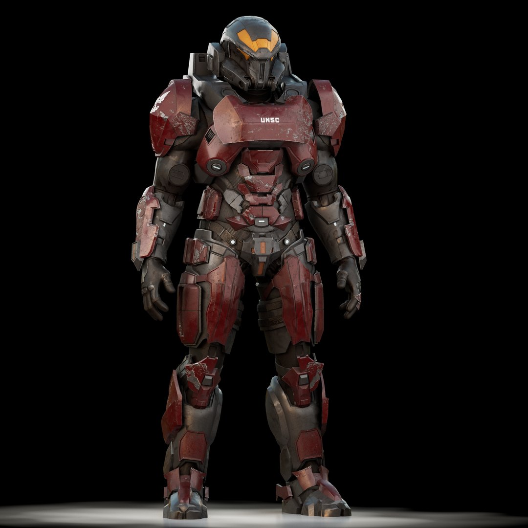 Scifi Red Armor 3D Model - TurboSquid 2175740