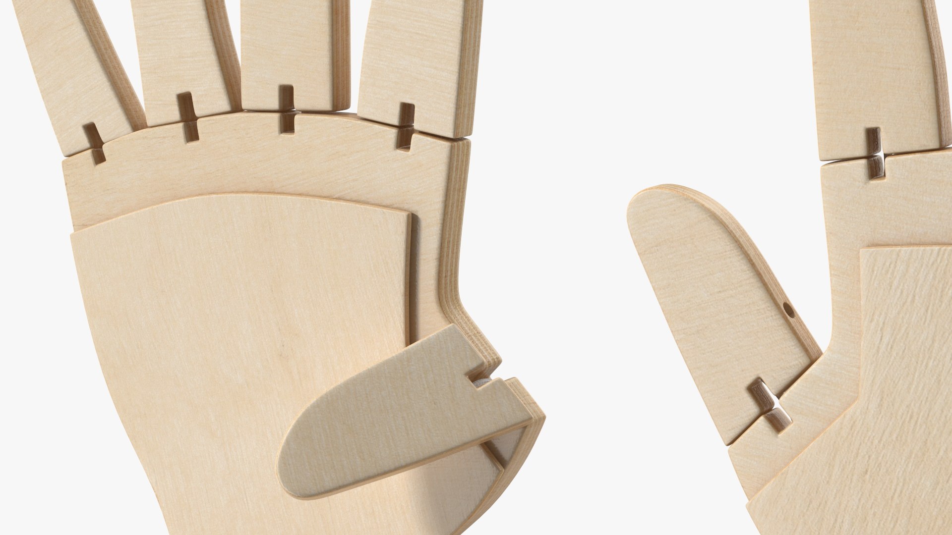 Counting Hands Four Fingers Up 3D Model - TurboSquid 1818374