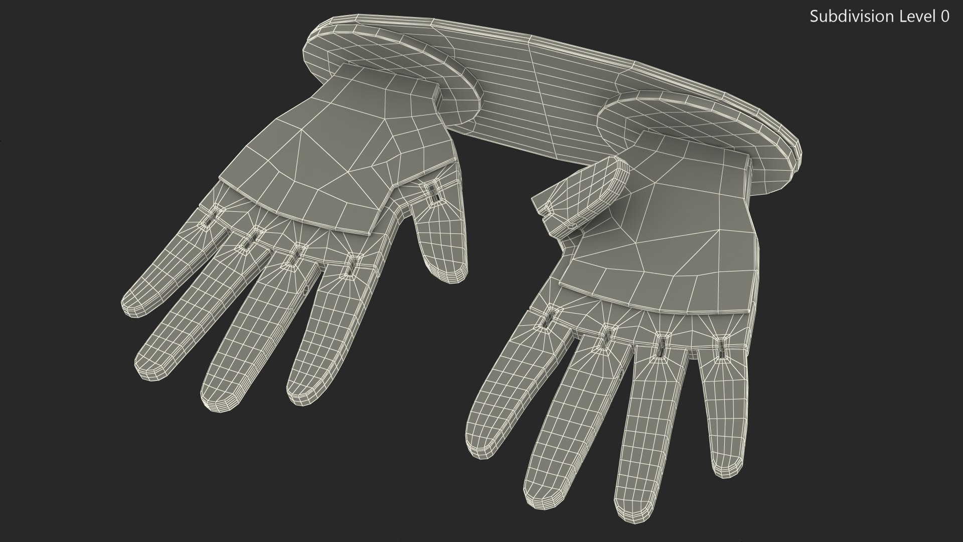 Counting Hands Four Fingers Up 3D model - TurboSquid 1818374