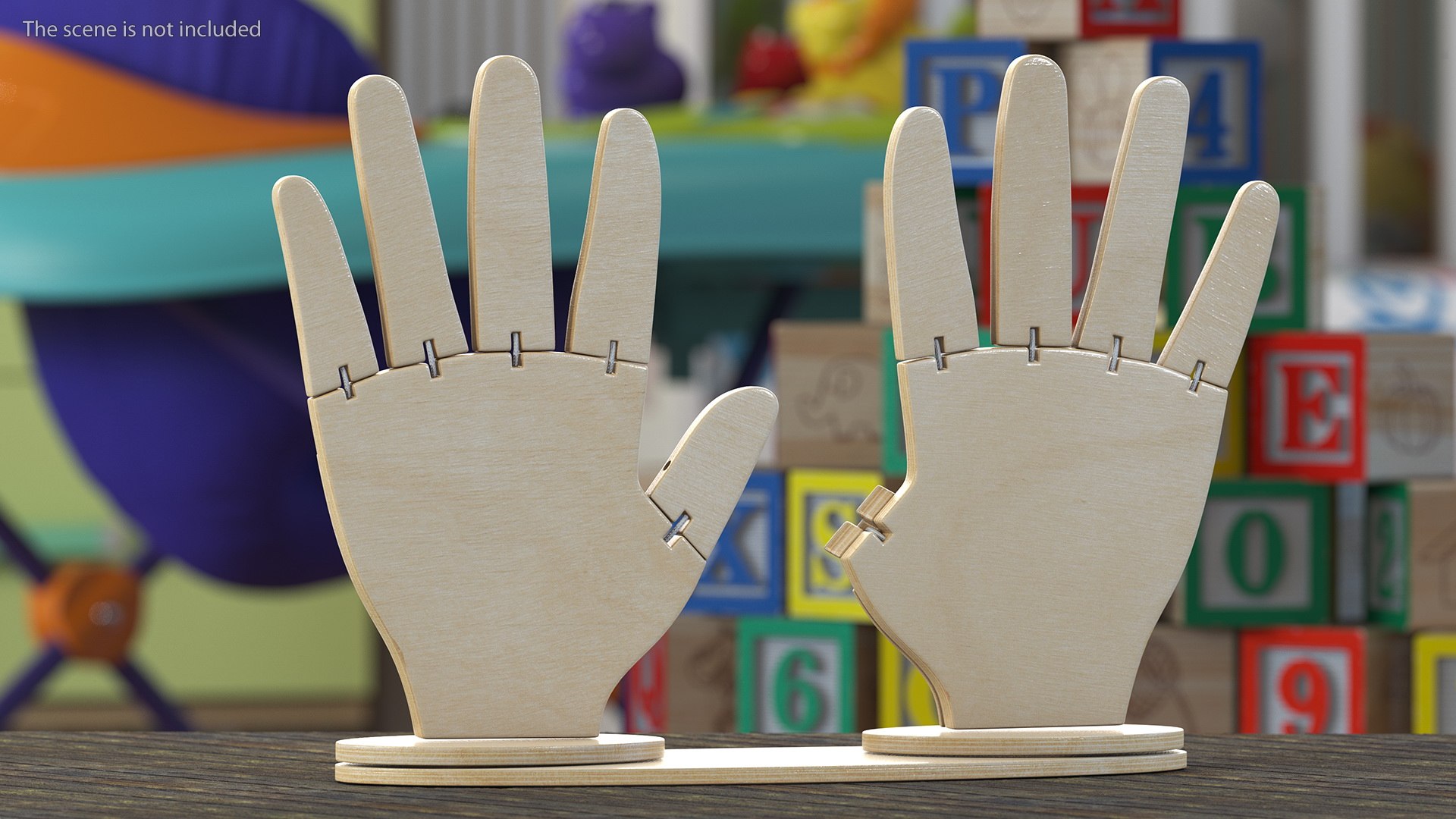 Counting Hands Four Fingers Up 3D Model - TurboSquid 1818374