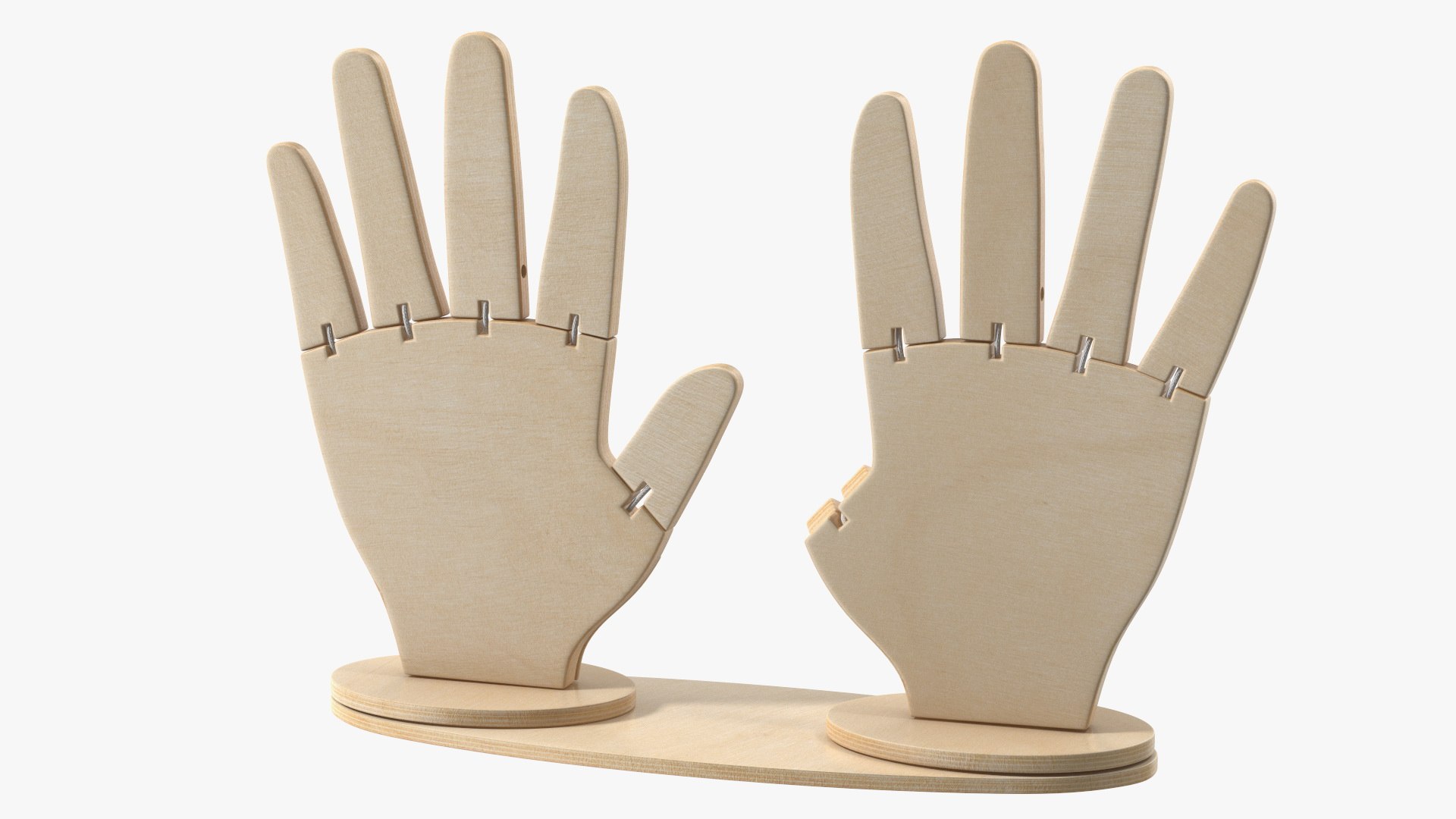 Counting Hands Four Fingers Up 3D model - TurboSquid 1818374