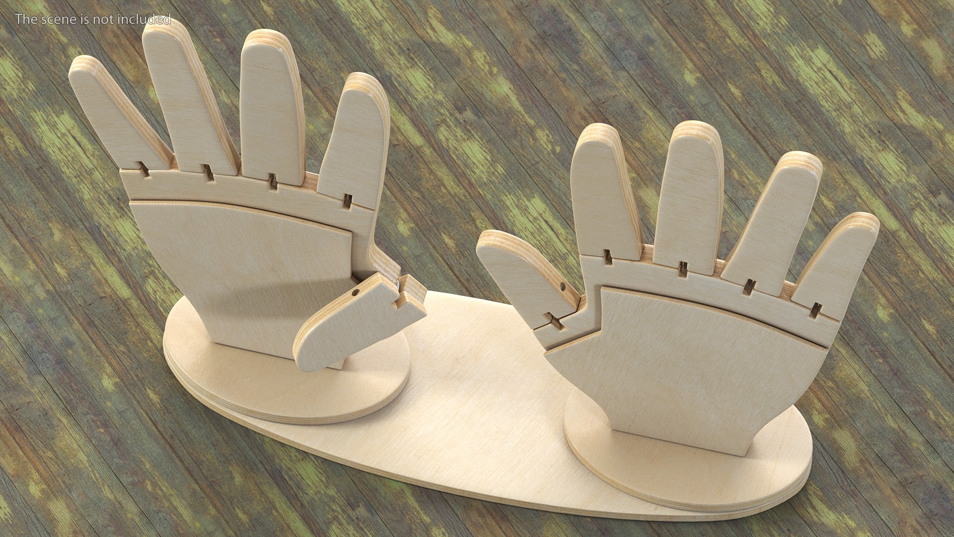 Counting Hands Four Fingers Up 3D Model - TurboSquid 1818374