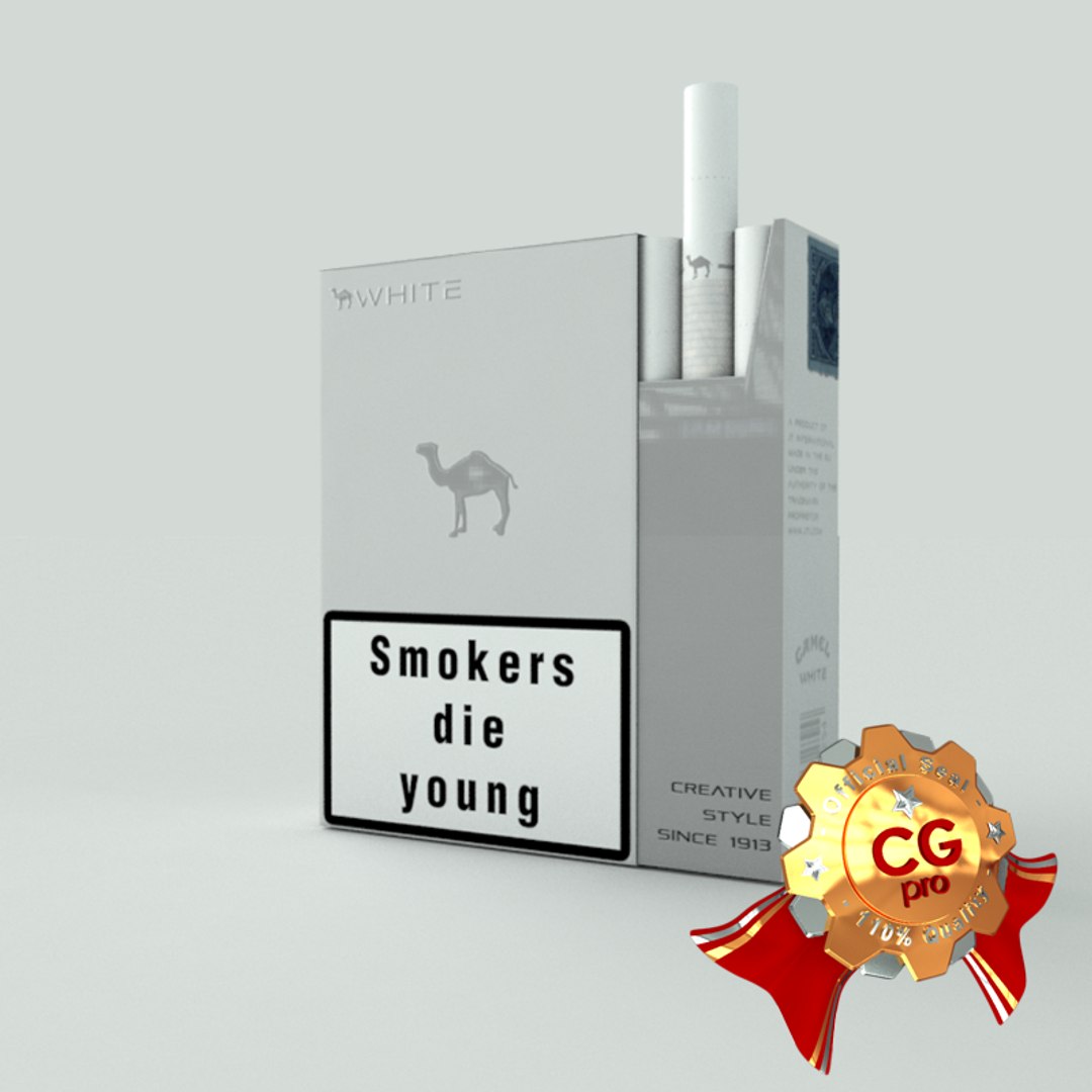 카멜 화이트 담배 3D 모델 - TurboSquid 760764