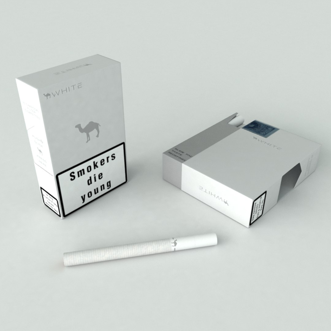 Pack Camel White Cigarettes 3d Max