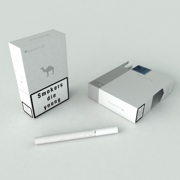 pack camel white cigarettes 3d max