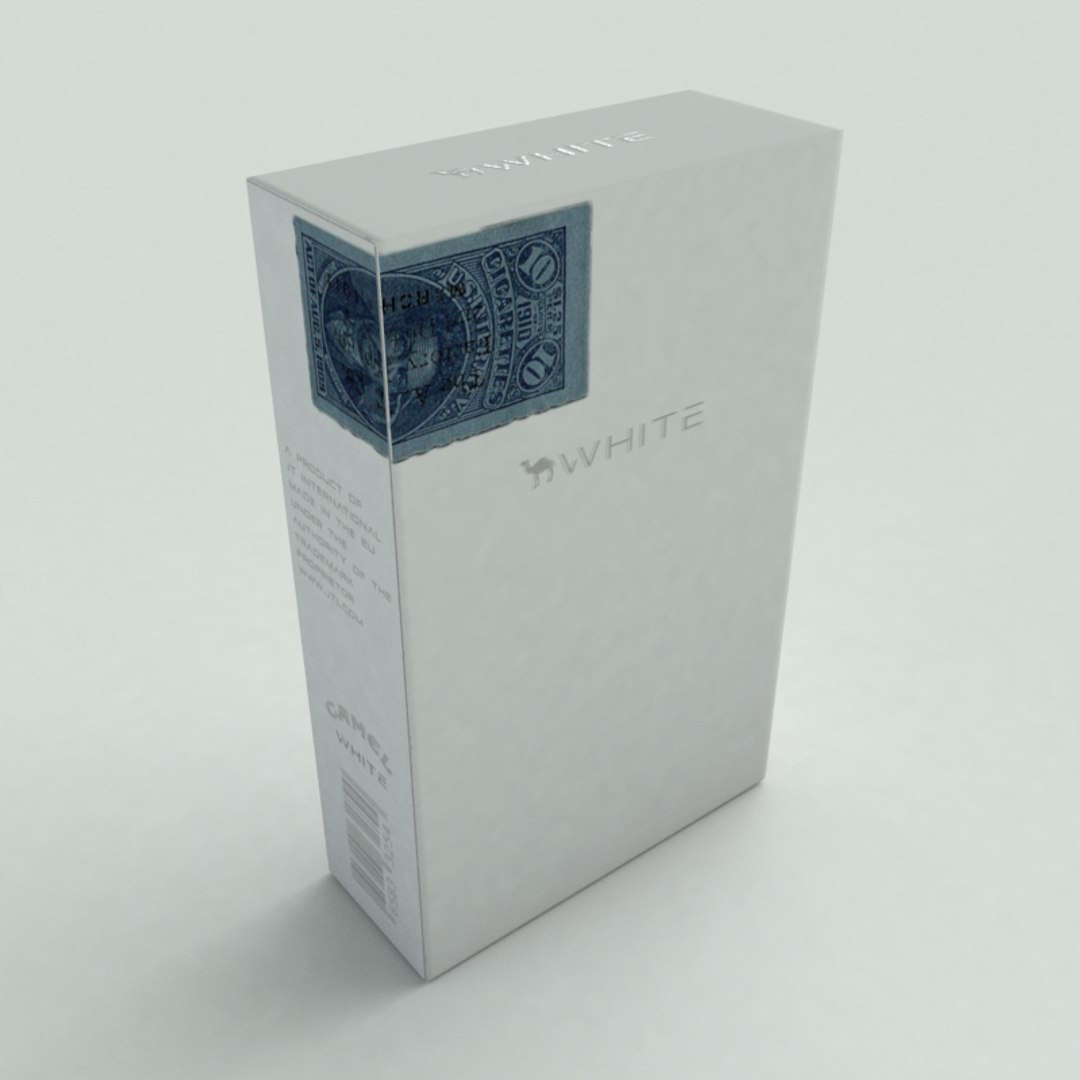 Pack Camel White Cigarettes 3d Max