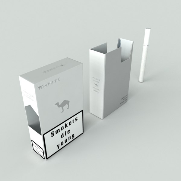 pack camel white cigarettes 3d max