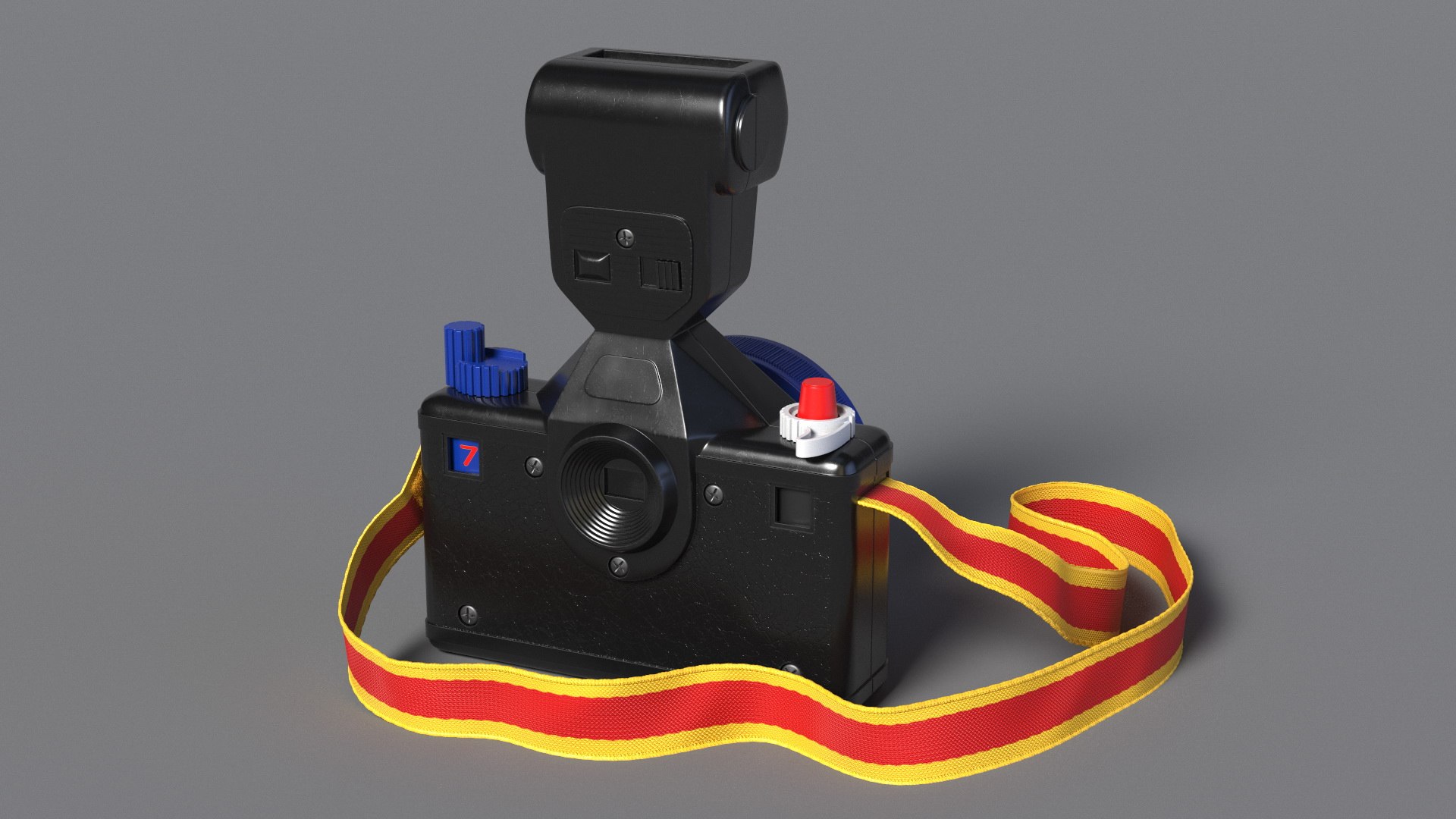 Vintage Toy Camera With Flash Fur 3D Model - TurboSquid 2295938