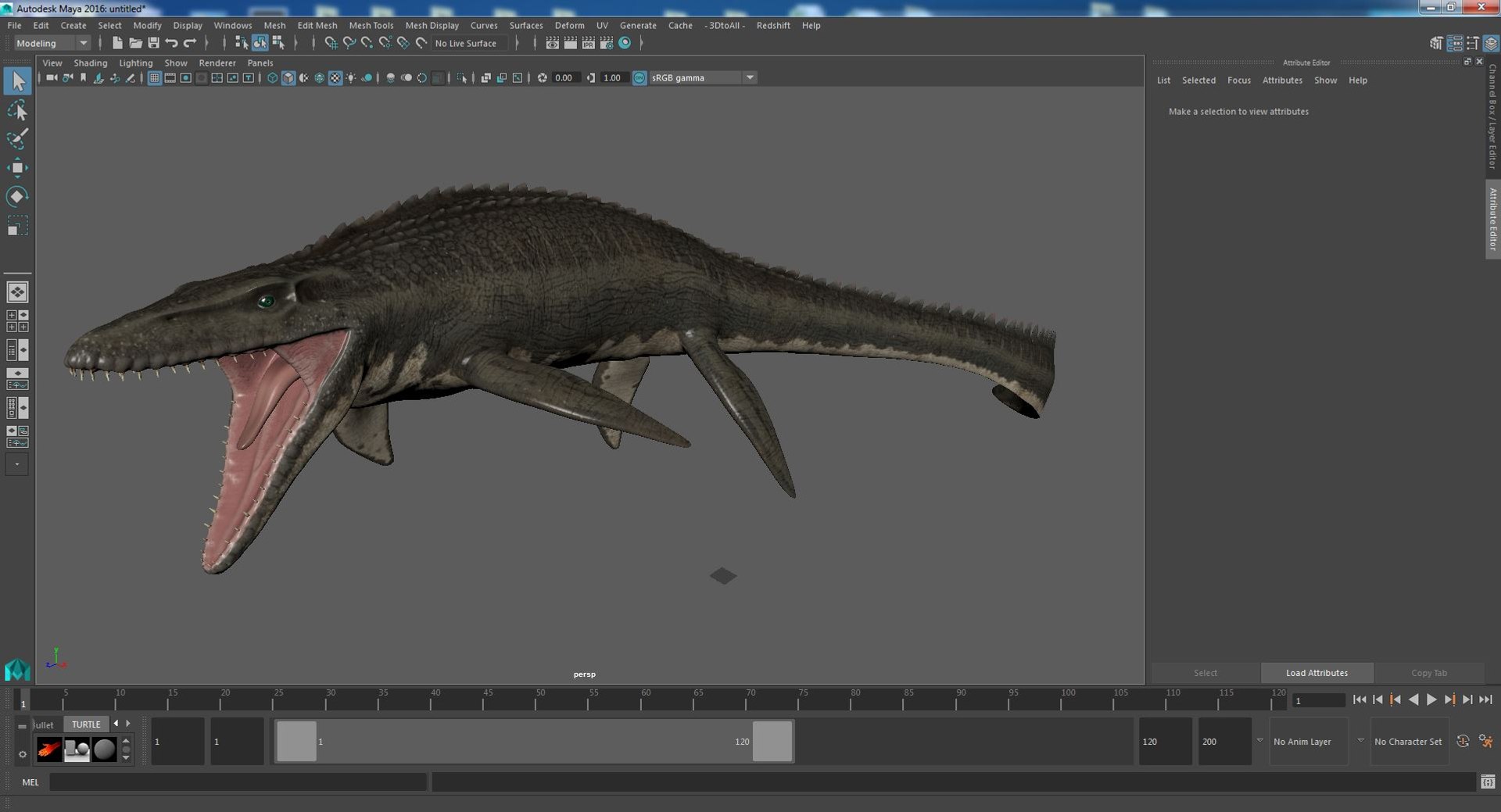 3D Mosasaurus Attack - TurboSquid 1918617