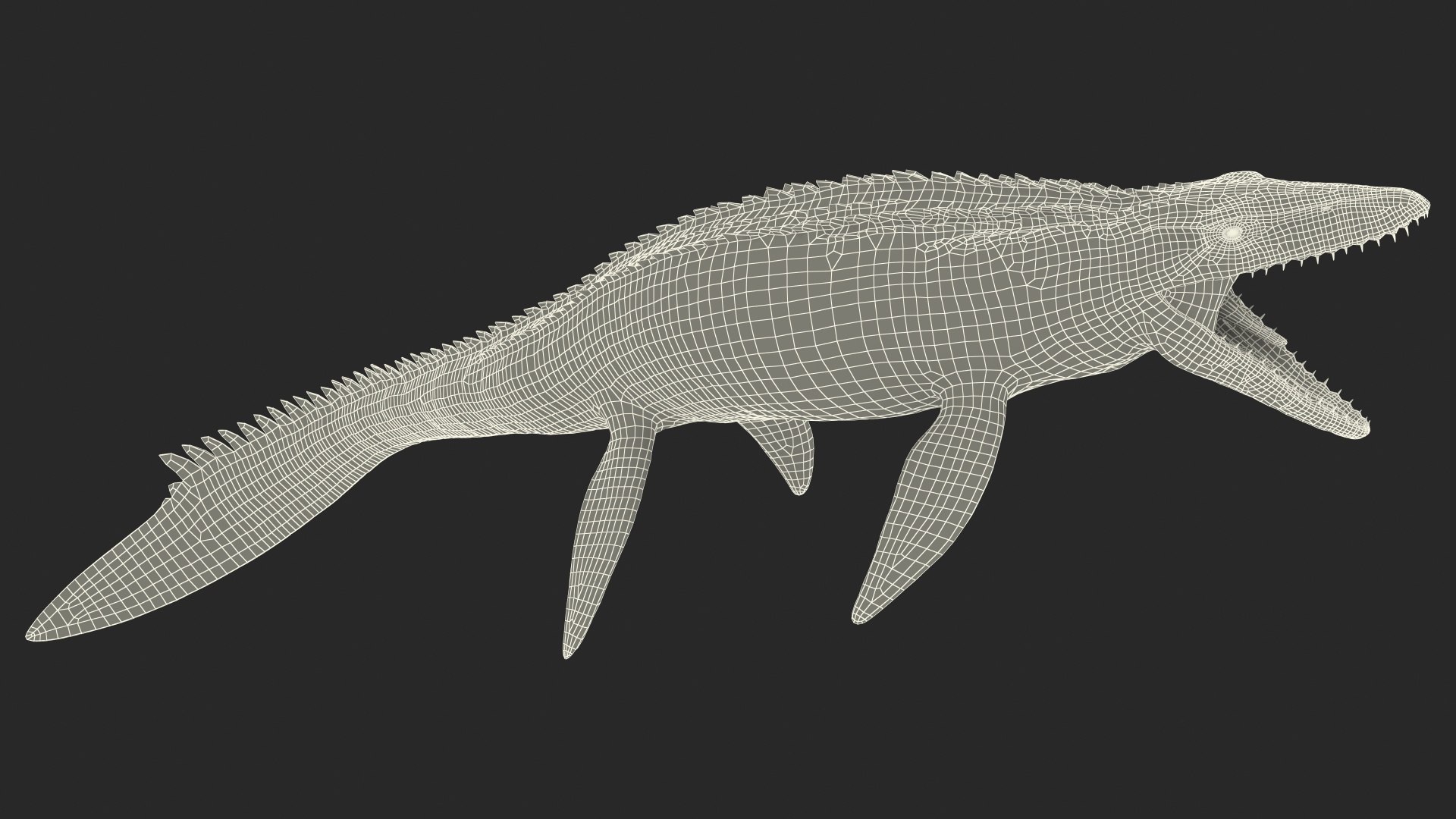 3D Mosasaurus Attack - TurboSquid 1918617