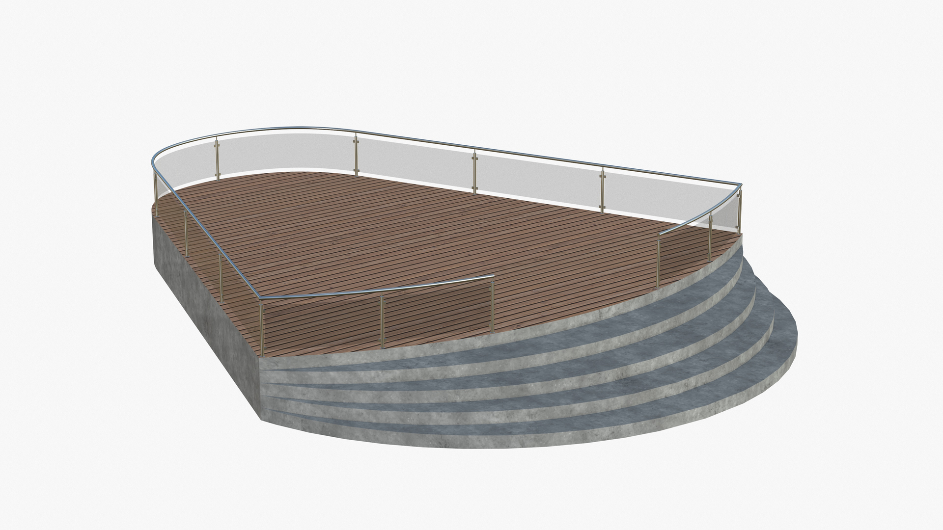 Outdoor Platform Guardrail 3D - TurboSquid 1895276