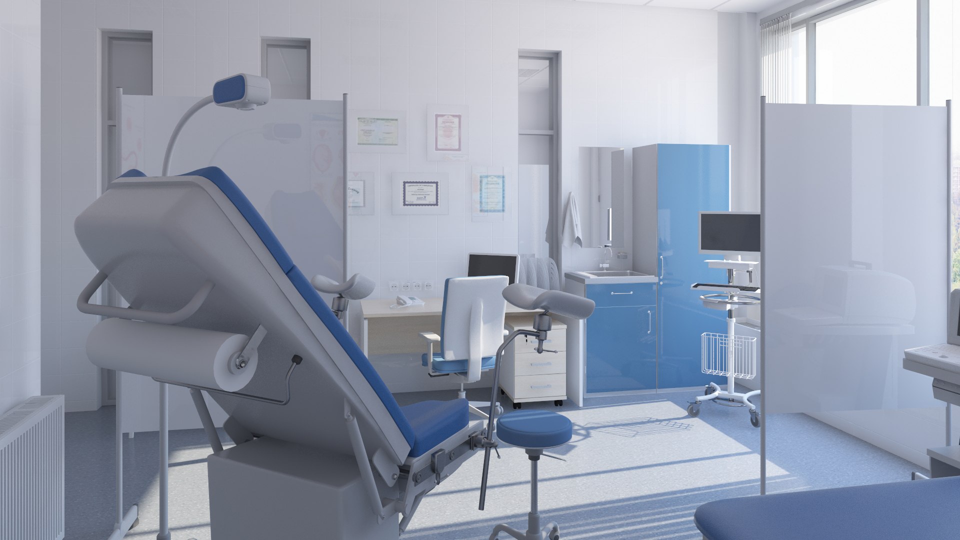 Gynecology Examination Room 2 3D Model - TurboSquid 2013126