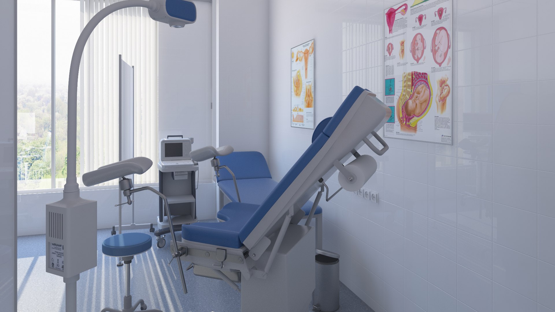 Gynecology Examination Room 2 3D Model - TurboSquid 2013126