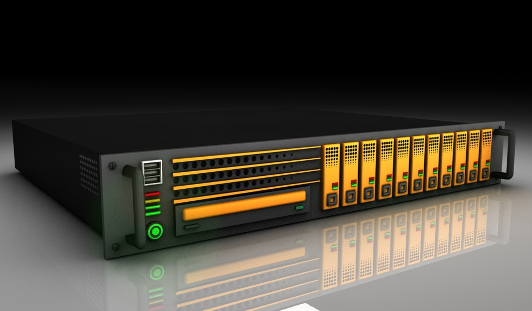 Cpu Rack 3d Model