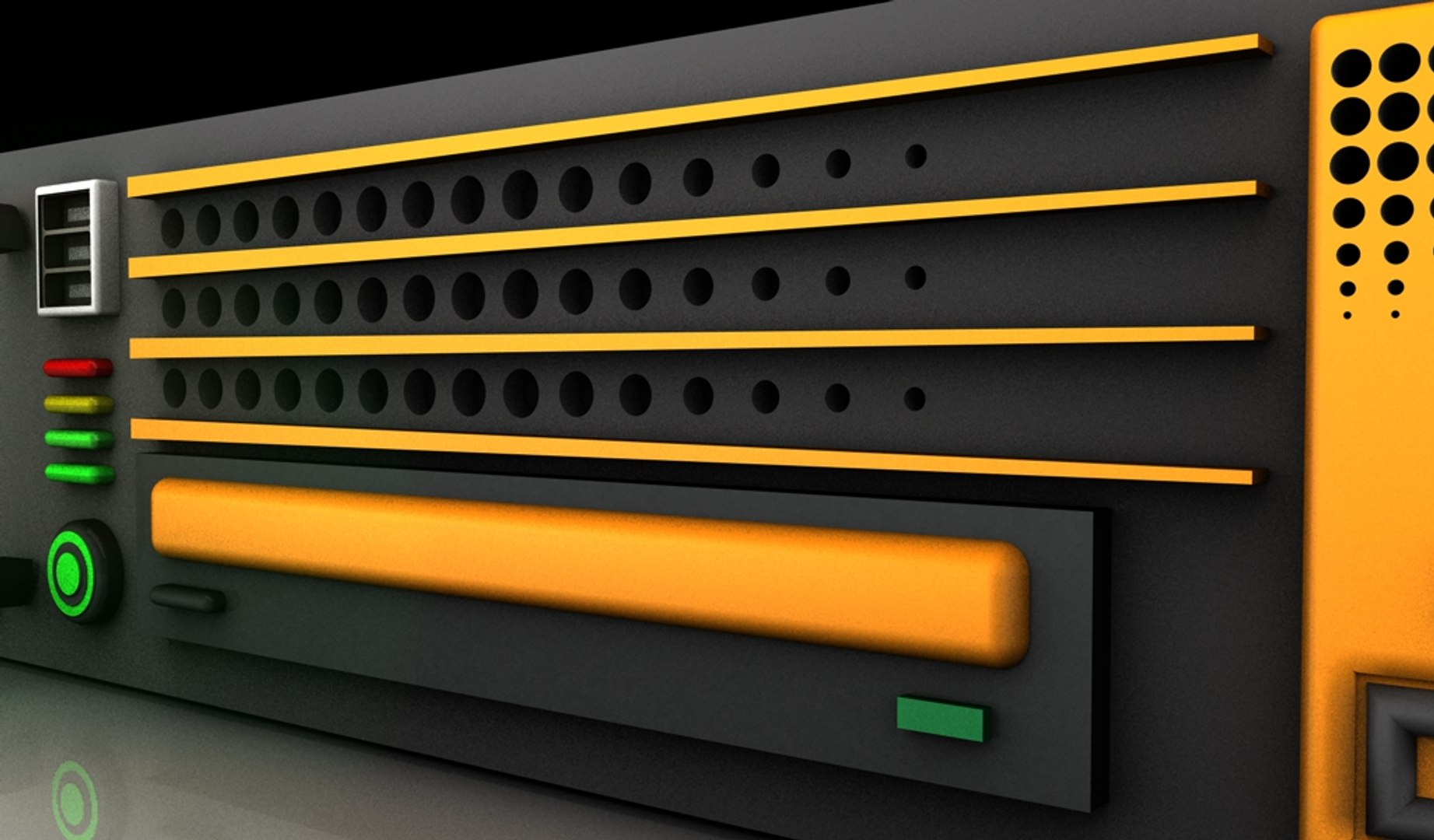 Cpu Rack 3d Model
