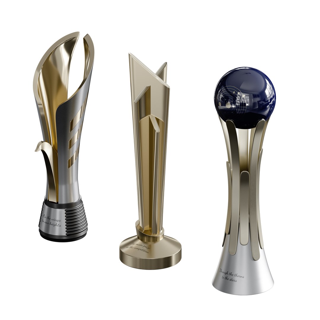 3D Award Cups Trophies Set Model - TurboSquid 2190352
