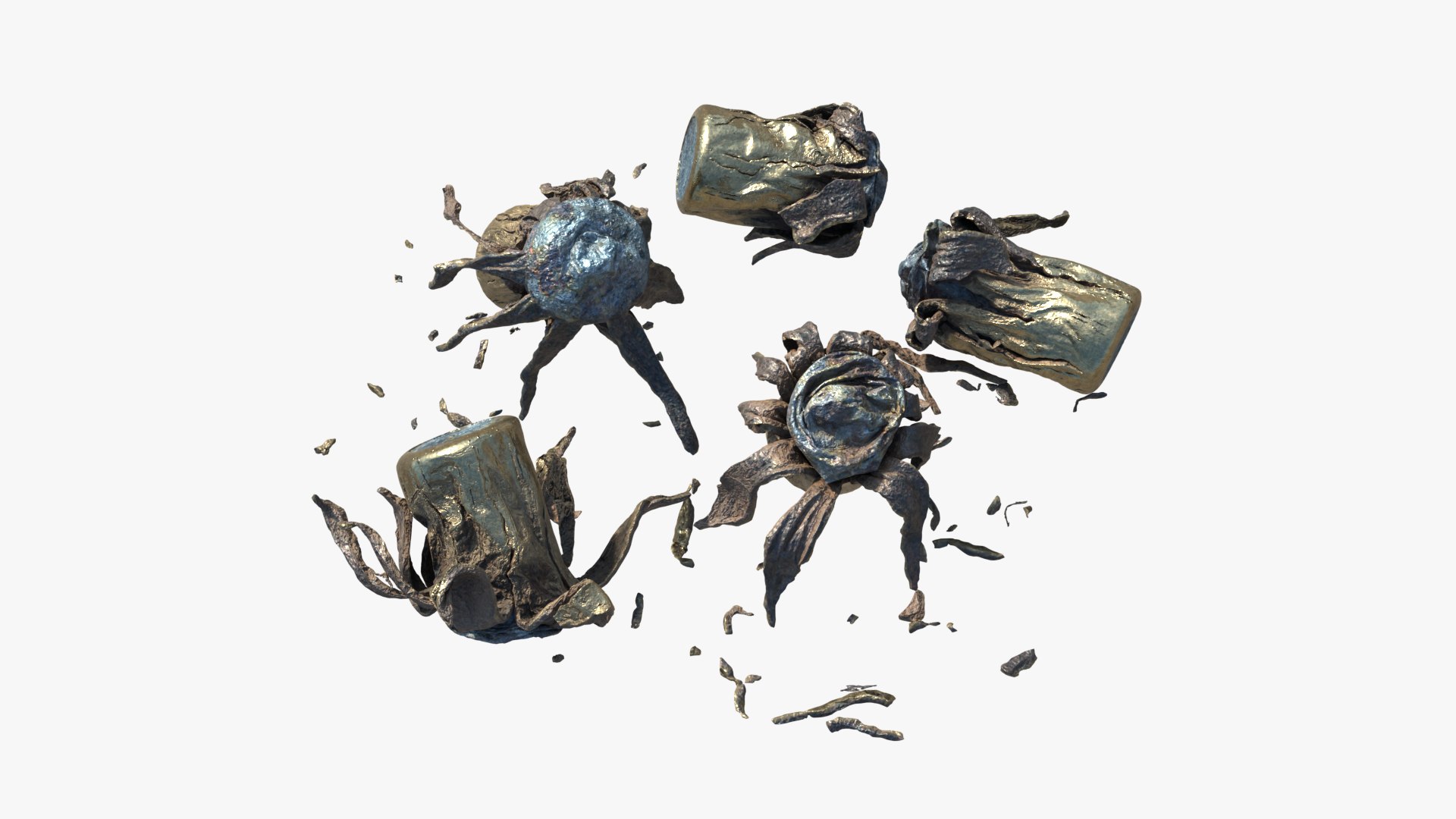 Pile Of Broken Bullets V2 Model - TurboSquid 2026551