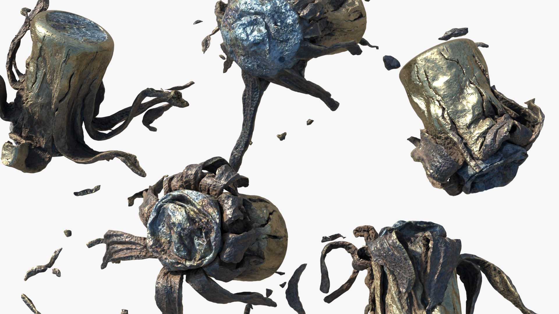 Pile Of Broken Bullets V2 Model - TurboSquid 2026551