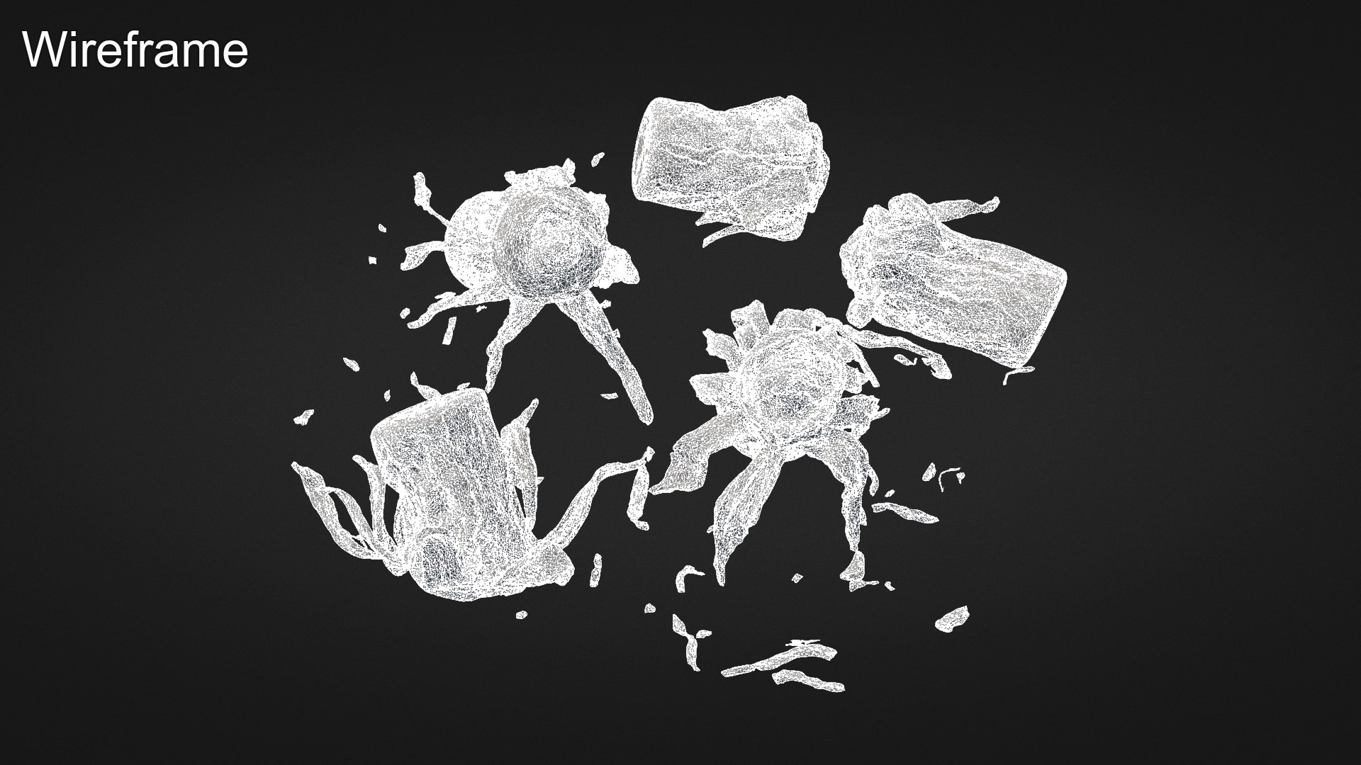 Pile Of Broken Bullets V2 Model - TurboSquid 2026551