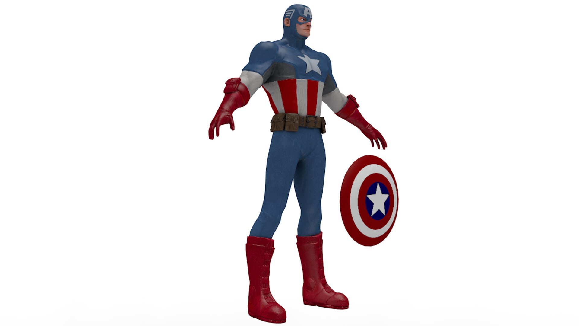 Captain America 3D Model - TurboSquid 1314523