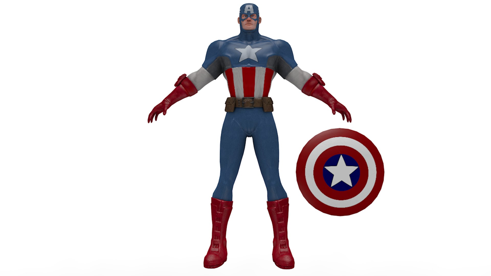 Captain America 3D Model - TurboSquid 1314523