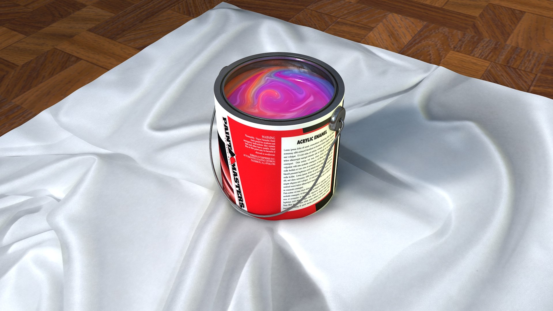 3d Gallon Paint Model