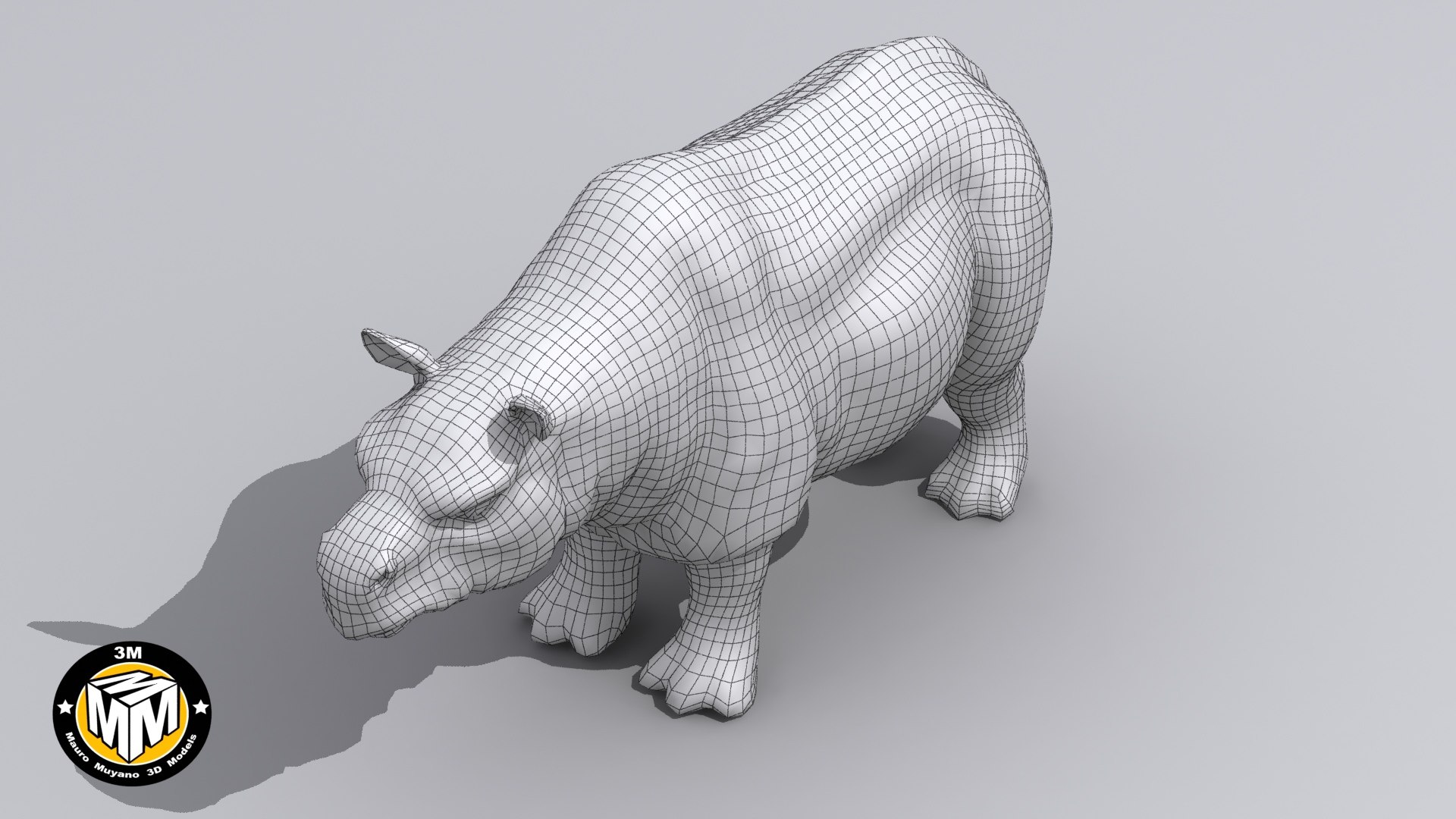 Toxodon Extinct Mammal 3d Model