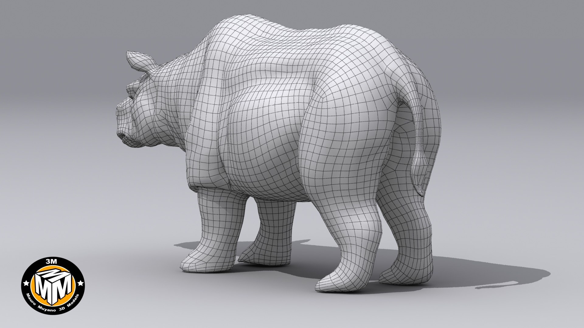 Toxodon Extinct Mammal 3d Model