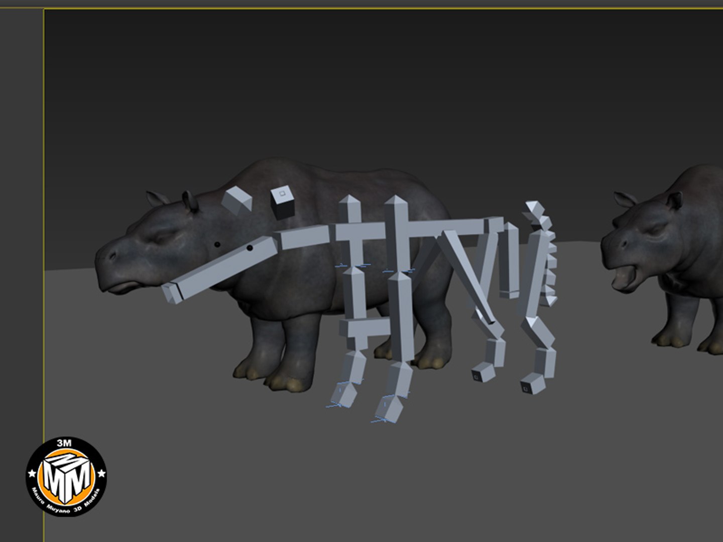 Toxodon Extinct Mammal 3d Model