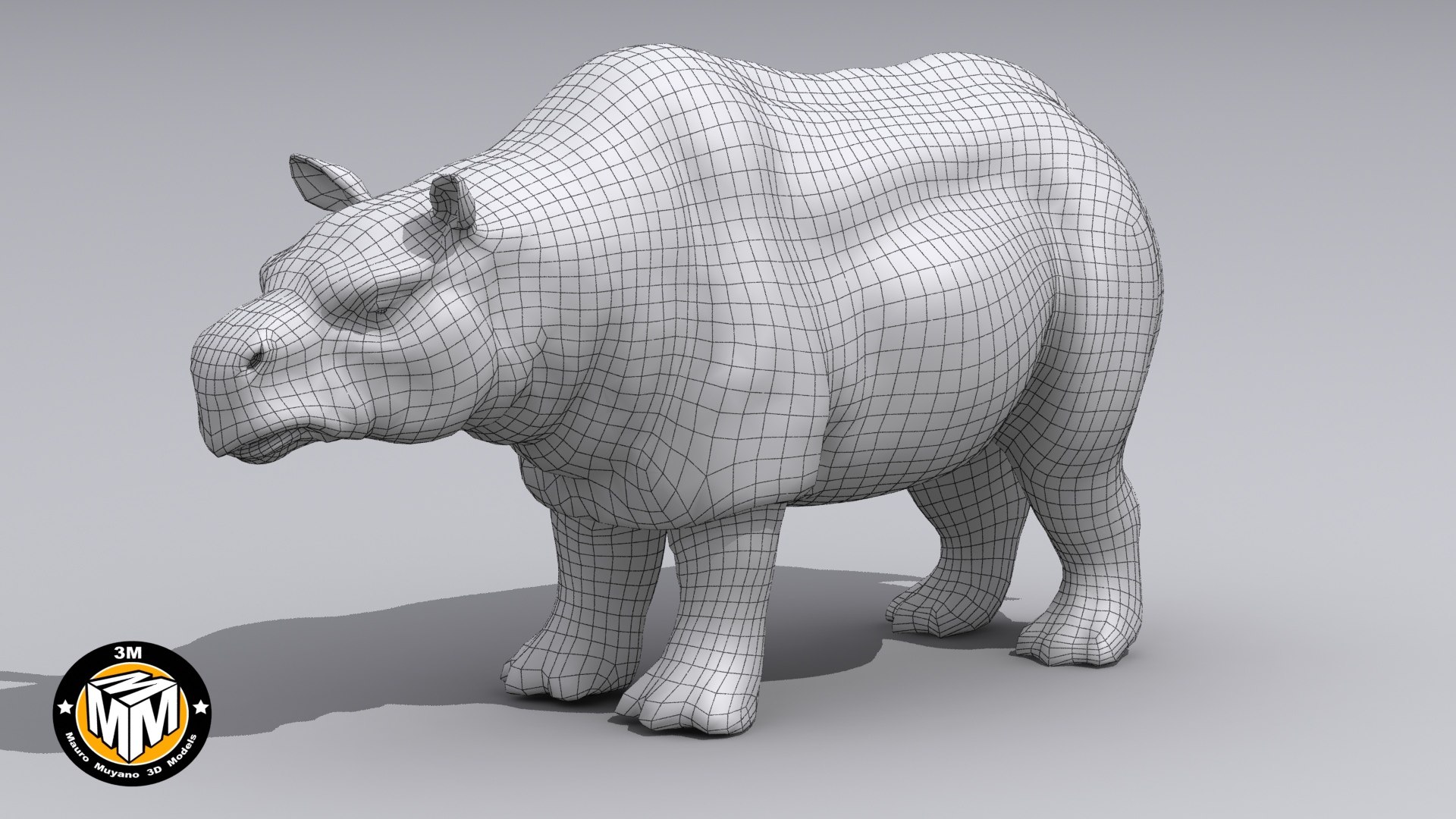 Toxodon Extinct Mammal 3d Model