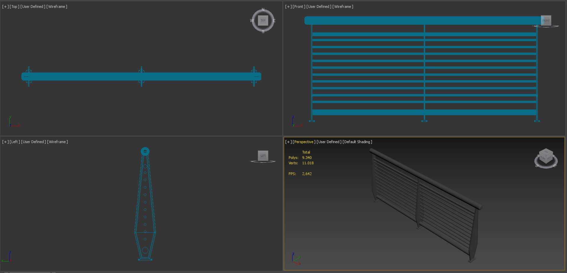 Railing 3D - TurboSquid 1962500
