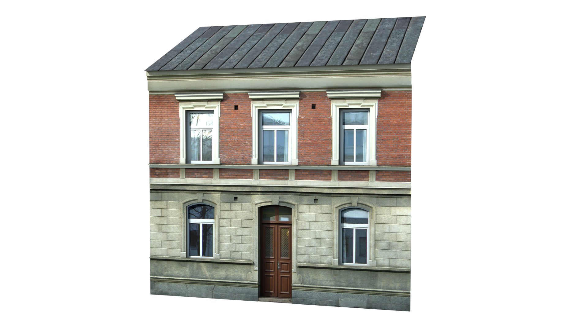 3D street building facade model - TurboSquid 1700237