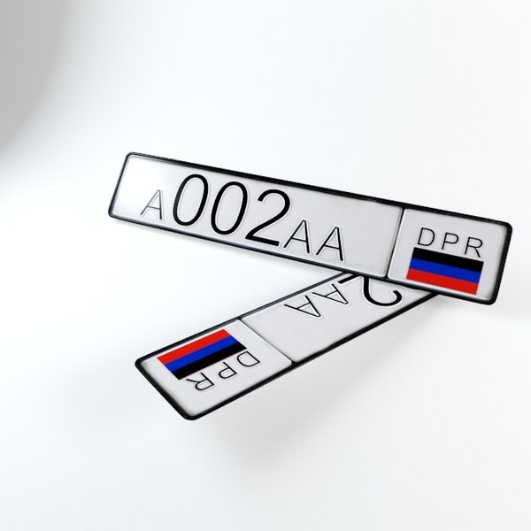 3D License-Plate Models | TurboSquid