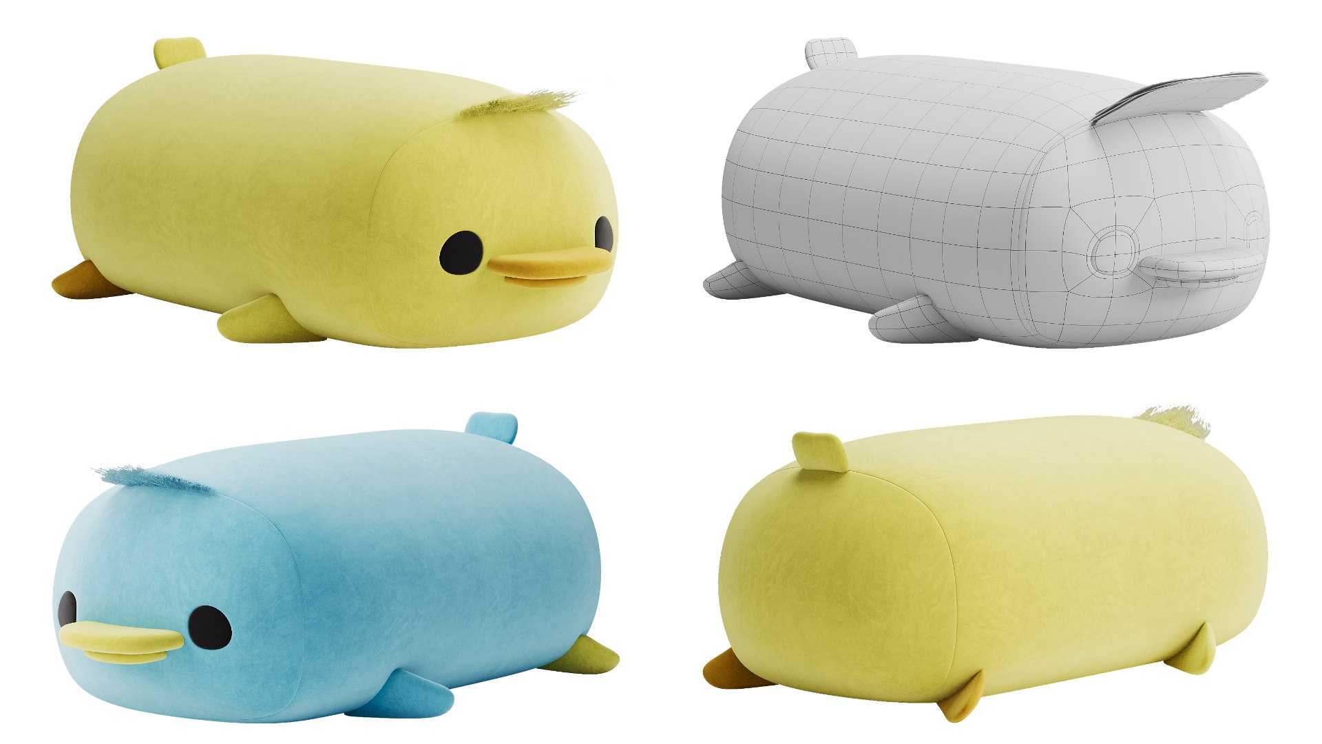 3D Model Jumbo Squishy Duck Plush - TurboSquid 2192885