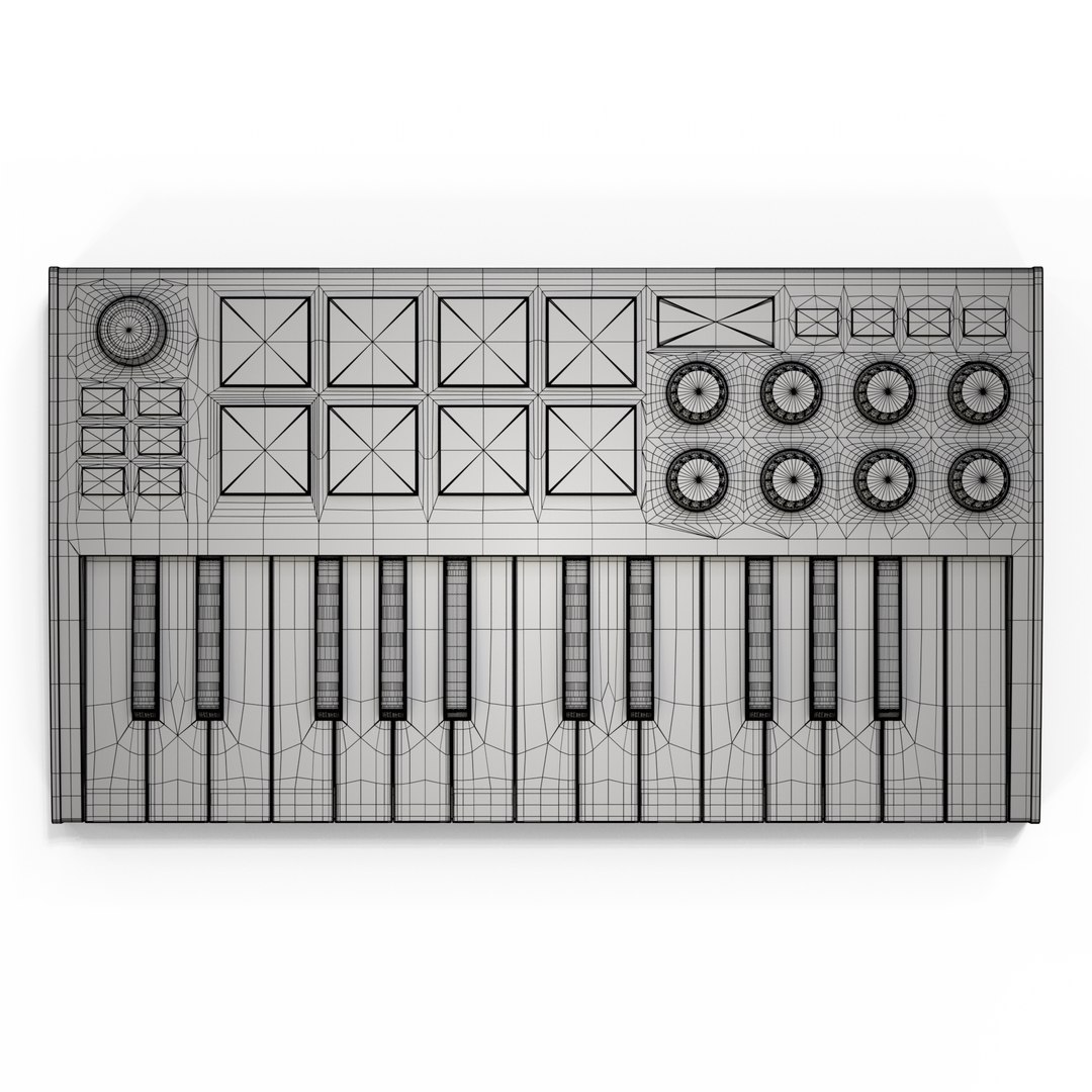 Akai MPK Mini - C4D Octane Project File 3D Model - TurboSquid 2232445