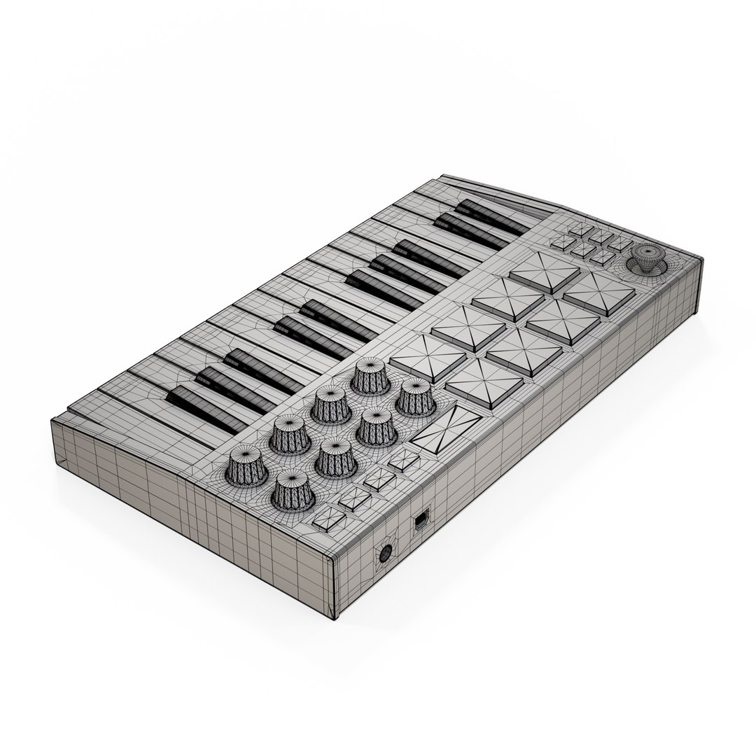 Akai MPK Mini - C4D Octane Project File 3D Model - TurboSquid 2232445