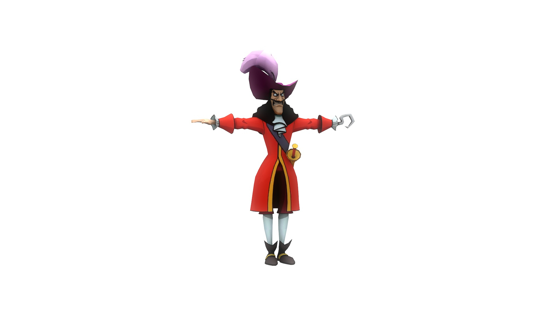 3D Captain Hook - TurboSquid 2375973